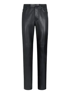 TOM FORD Tom Ford Leather Straight Leg Trousers