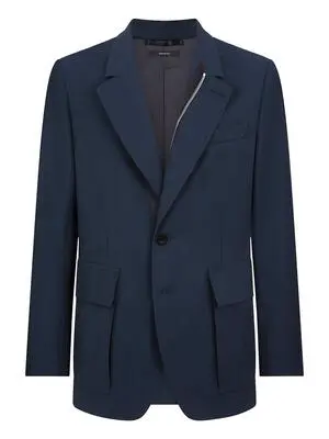 TOM FORD Zip-up Blazer - Navy