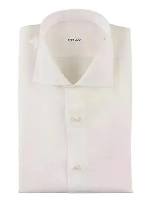 FRAY Spread-collar Button-up Shirt - White