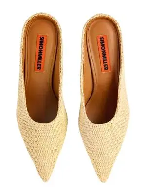 SIMONMILLER Gala Wedge Mules - Neutrals
