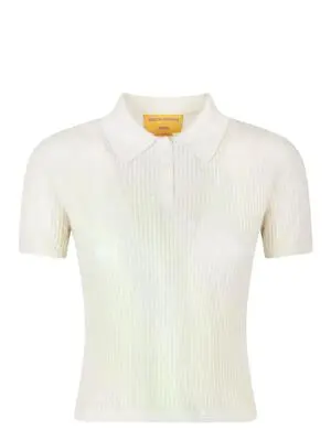 Guest In Residence Cashmere Polo Shirt Neutrals