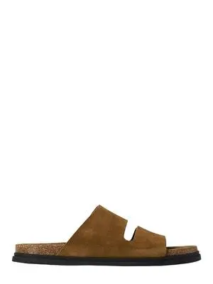 THE ROW Band Leather Sandals - Brown
