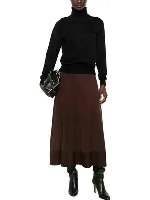 SERGIO MORETTI FIRENZE Fine Knit Roll Neck Sweater - Black