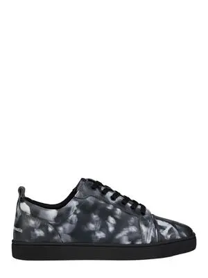 CHRISTIAN LOUBOUTIN Louis Jr Canopy Leather Sneakers - Black
