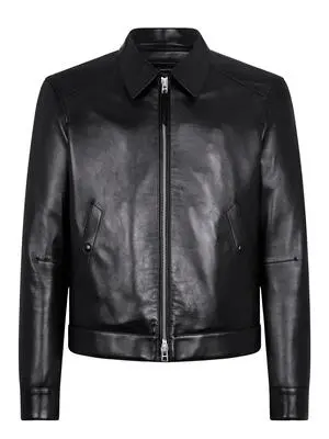 TOM FORD Short Leather Jacket - Black