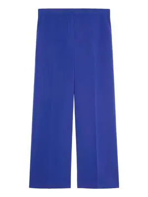 Marina Rinaldi Cady Wide-leg Tailored Trousers - Blue