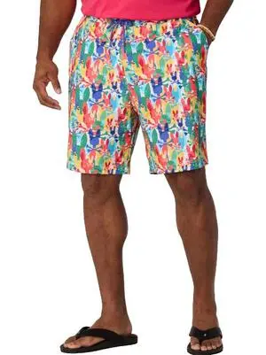 Psycho Bunny Printed Swim Trunks With Quick-dry Technology - Multi