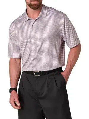 REEBOK Big & Tall Basketweave Performance Polo Shirt V2 - Elemental Pink