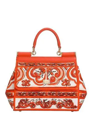 Dolce & Gabbana Dolce & Gabbana Sicily Top Handle Bag Orange