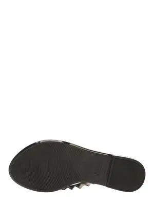 Melissa Ruffled Leopard-print Flip Flops - Neutrals