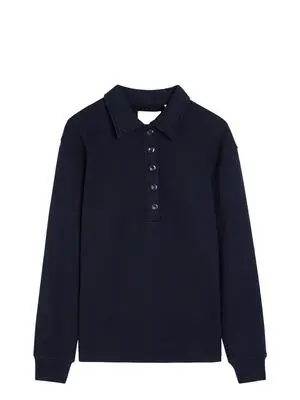 CITIZENS OF HUMANITY Citizens Of Humanity Jersey Polo Sweatshirt With Ribbed Trims