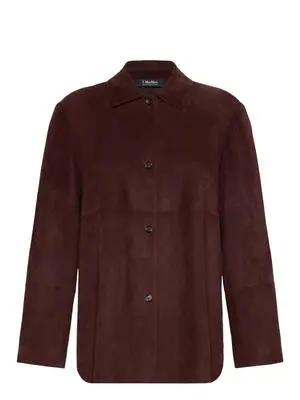 Max Mara Max Mara Single-Breasted Shirt Jacket Deep Red