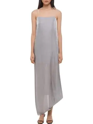 Helmut Lang Iridescent Bubble Slip Dress - Grey
