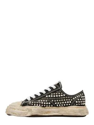 Mihara Yasuhiro Peterson 23 Og Sole Studded Canvas Low Top Sneakers - Black