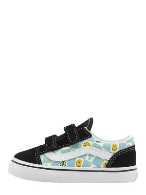 VANS Old Skool Melted Check Sneakers - Black/blue