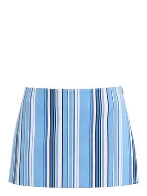 THE FRANKIE SHOP Hera Cotton-blend Mini Skirt - Blue