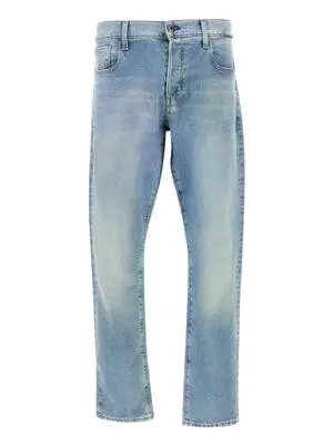G-star Raw 3301 Stonewashed Tapered Jeans - Blue