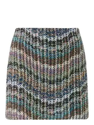Missoni Zigzag-knit Sequin Embellished Skirt - Black