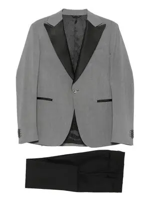 Brian Dales Peak-lapel Single-breasted Suit - Grey