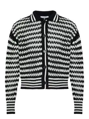 Max Mara Crochet Knit Cardigan - Black