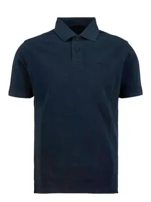 Barbour Washed Tartan Tailored Pique Polo - Blue