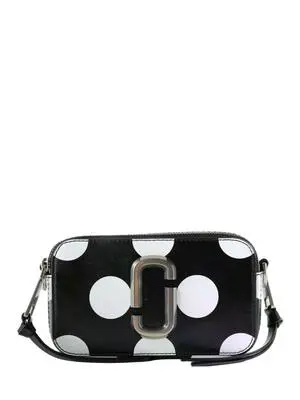 Marc Jacobs Snapshot Polka-dot Cross Body Bag - Black