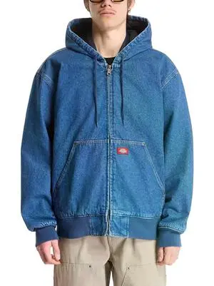 Dickies Hooded Denim Jacket - Blue