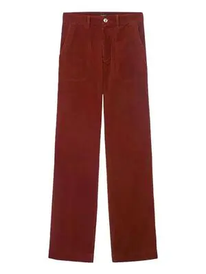 A.p.c. Corduroy Straight-leg Jeans - Red