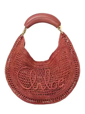 Chloé Raffia Tote Bag - Red