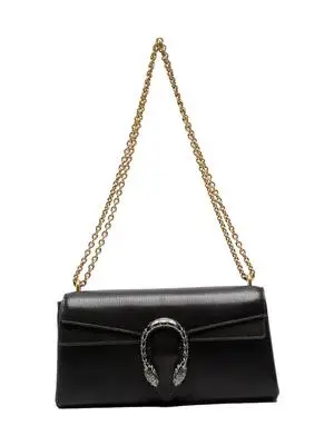 Gucci Dionysus Leather Shoulder Bag - Black