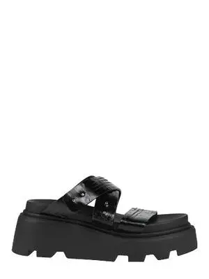 Premiata Leather Sandals With Lug Sole - Black