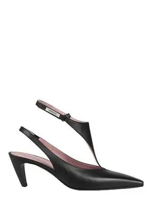 Premiata Leather Slingback Pumps - Black