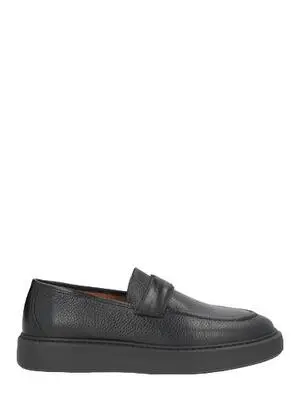 CERRUTI 1881 Pebbled Leather Loafers - Black