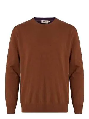 Altea Virgin Wool Crewneck Sweater - Brown