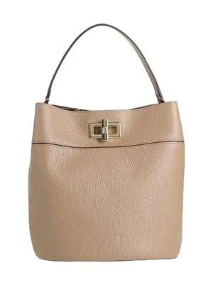 FURLA Furla Leather Bucket Bag With Twist-Lock Fastening