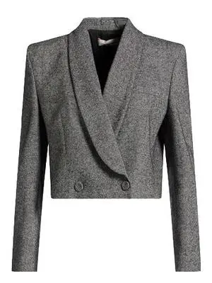 LARDINI Double-breasted Blazer In Wool Blend - Grey