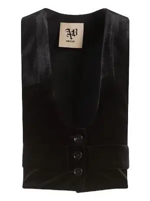 ANIYE BY Velvet Tailored Vest - Black