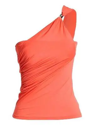 Gimaguas One-shoulder Top With Appliqu - Orange