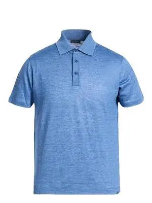 Paul & Shark Polo Shirt Size Linen - Blue