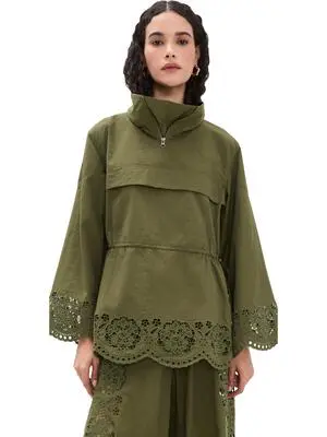 Sea Vittoria Eyelet Jacket - Olive