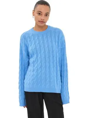 LISA YANG Seymour Cashmere Sweater - Azure