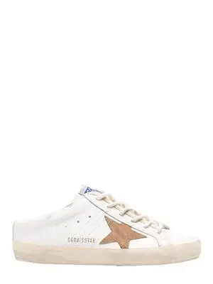 GOLDEN GOOSE Leather Super-star Sabots - White