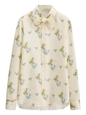 DIOR DIOR Floral Bow Detail Shirt
