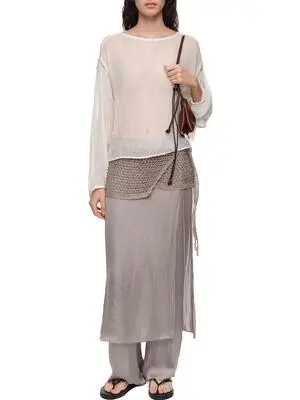 Bimba Y Lola Fluid Ankle-length Skort - Silver