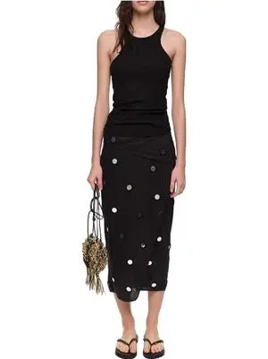 BIMBA Y LOLA Bimba Y Lola Mirror Sarong Midi Skirt
