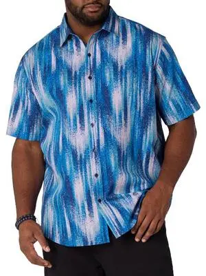 SYNRGY BY DXL Big & Tall Paint Strokes Sport Shirt - Multi