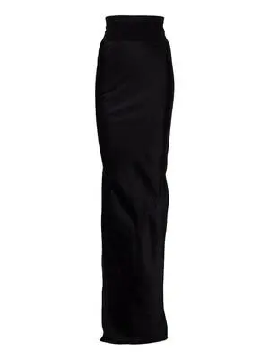 Rick Owens Draped Maxi Skirt - Black