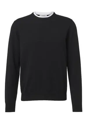 LARDINI Wool And Cashmere Sweater - Black