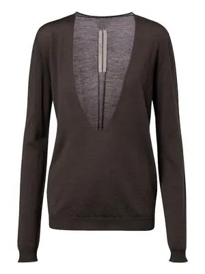 Rick Owens Extreme Virgin Wool Sweater - Brown