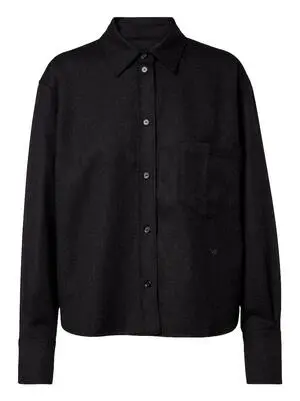 Victoria Beckham Wool Flannel Shirt - Grey